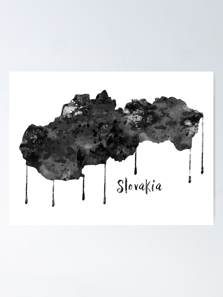 "Slovakia map, Slovakia" Poster for Sale by Rosaliartbook | Redbubble