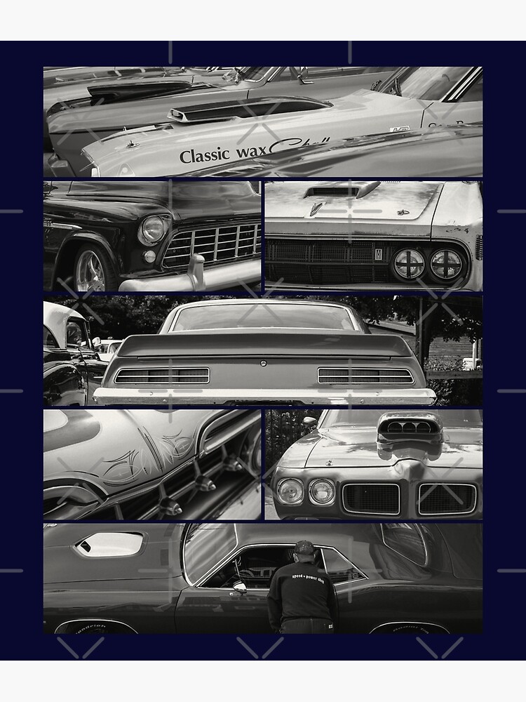 "Classic Muscle Cars Collage" Poster by HF-AutoDesign | Redbubble