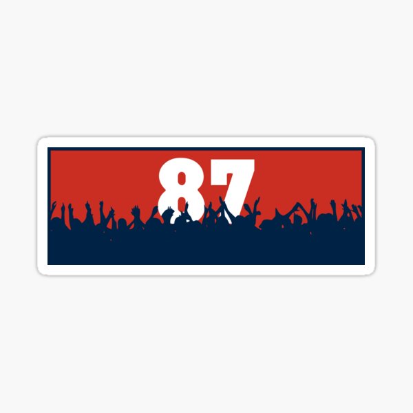"Cheering New England (87)" Sticker by bobthesportsguy | Redbubble