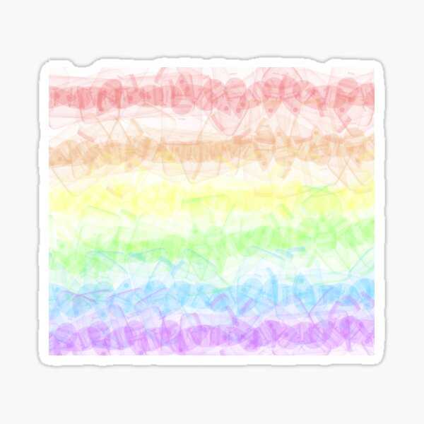 "Rainbow Baby Powder Pattern" Sticker for Sale by Cloud-Boy | Redbubble