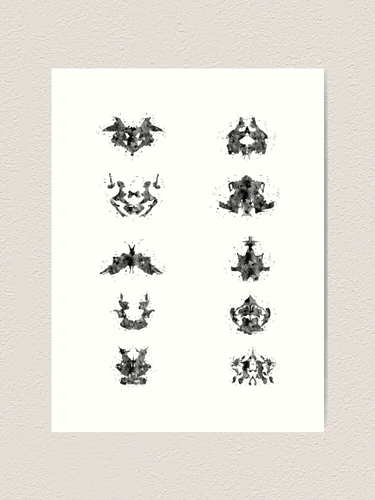 "Collection of Rorschach inkblot tests, Rorschach inkblot test" Art ...