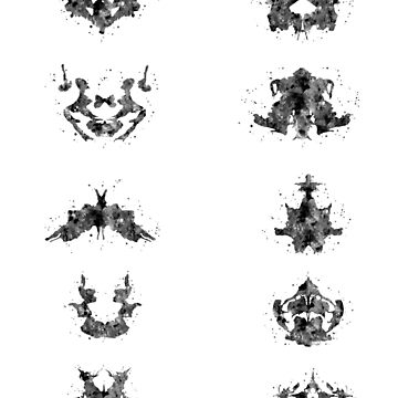 "Collection of Rorschach inkblot tests, Rorschach inkblot test" Art ...