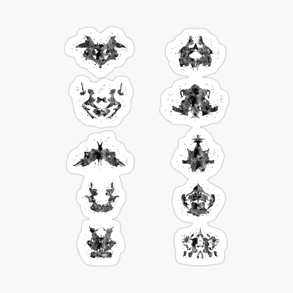 Inkblot Test Cards