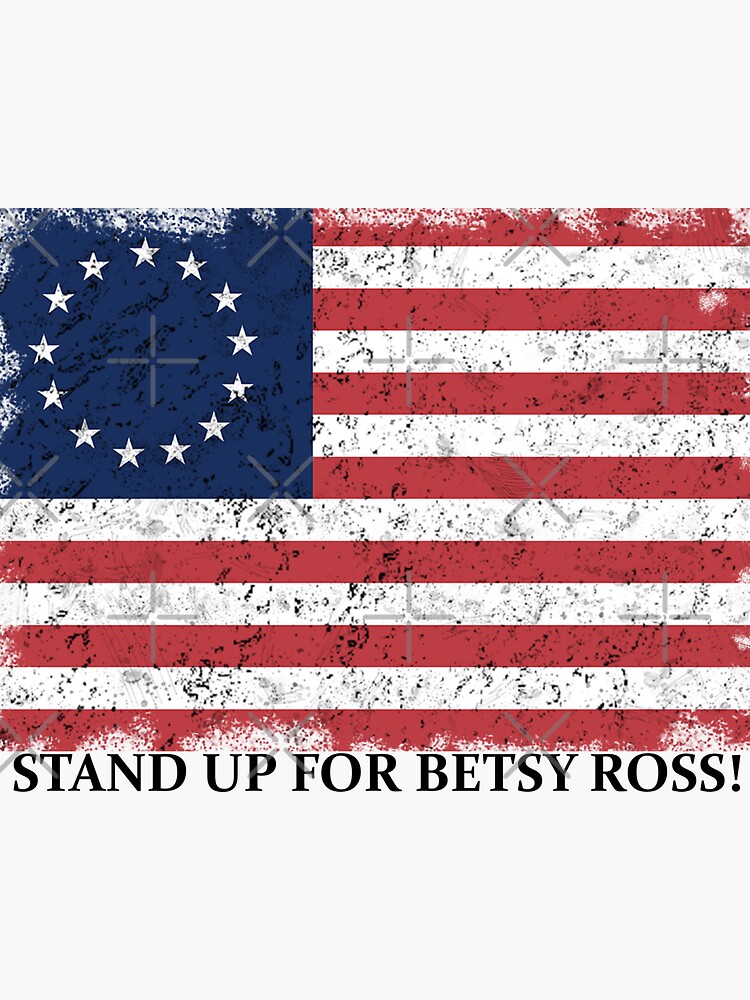 "Betsy Ross Flag shirt Patriotic Vintage Distressed The original colony ...