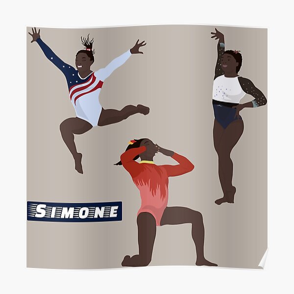 "Simone Biles (Sticker Sheet | Sticker Pack)" Poster for Sale by ...