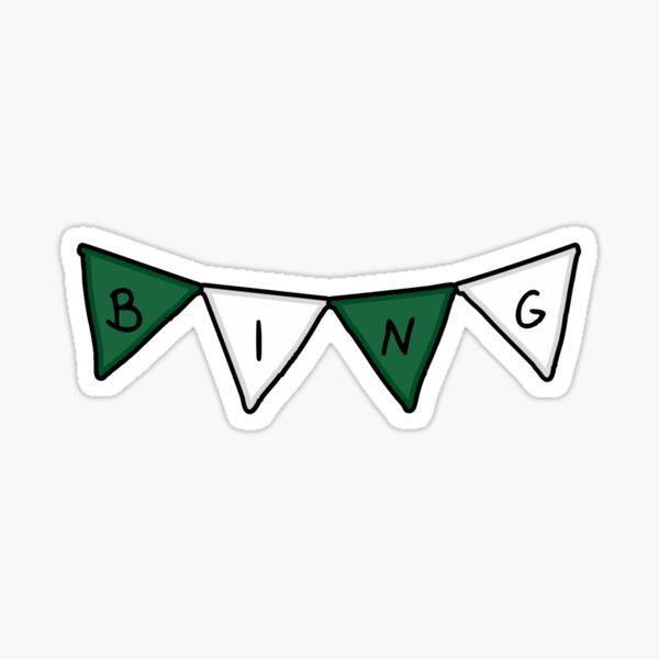 "bing" Sticker for Sale by pac1227 | Redbubble