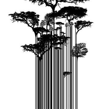 "Barcode Trees Banksy style Street Art" Poster for Sale by Feelmeflow ...