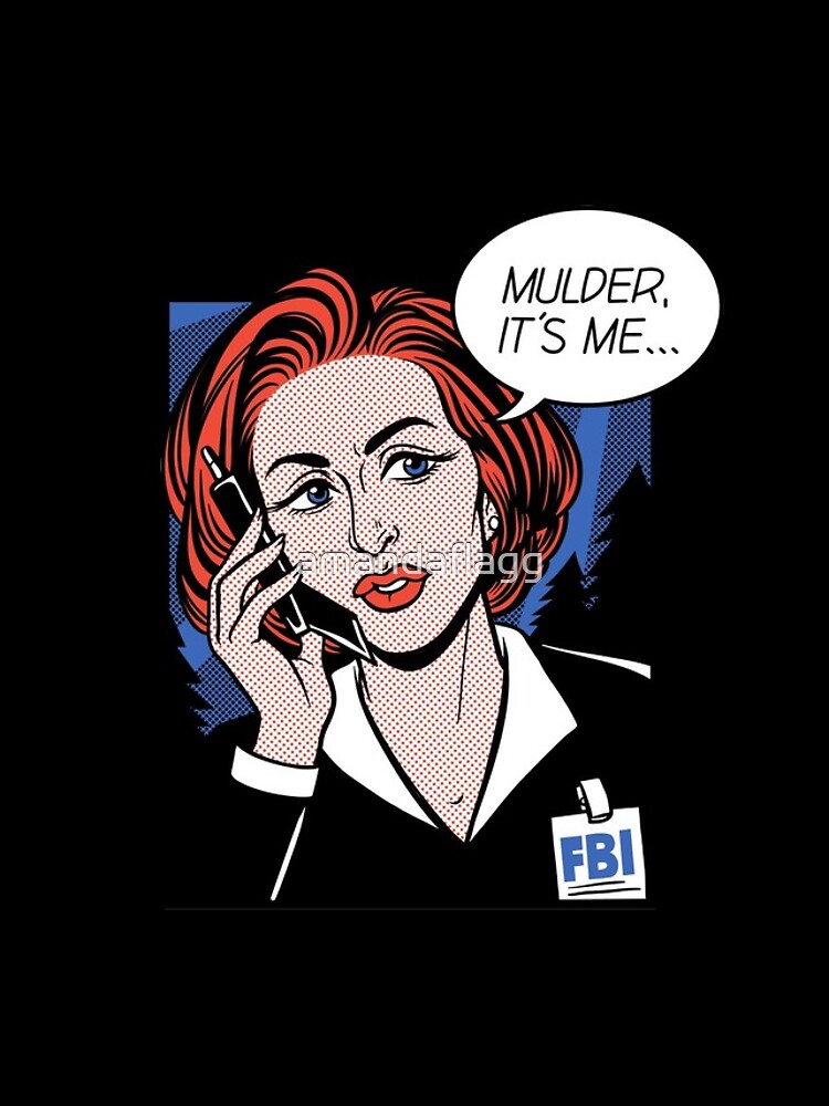 "FBI Agent // Scully XFiles Lichtenstein " iPhone Case for Sale by ...