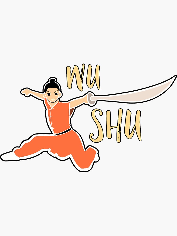 "Wushu Kung Fu" Sticker for Sale by ILYO-art | Redbubble