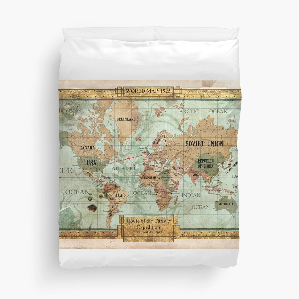 "Map of the Carlyle Expedition by Olivier Sanfilippo" Poster for Sale ...