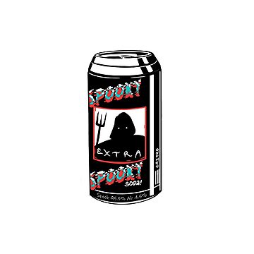 "Spooky Soda Can Dark Art Beverage Devil’s Drink Poster" Sticker for ...