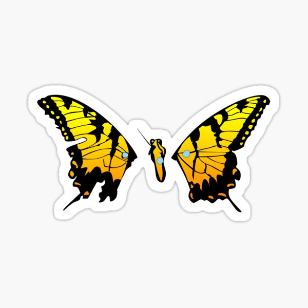Paramore Butterfly Stickers | Redbubble