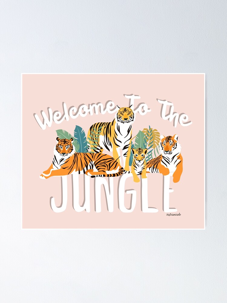 "Retro Tiger - welcome to the jungle " Poster for Sale by alexvoss ...