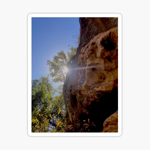 "Leonard Creek Cliff" Sticker for Sale by KazM | Redbubble