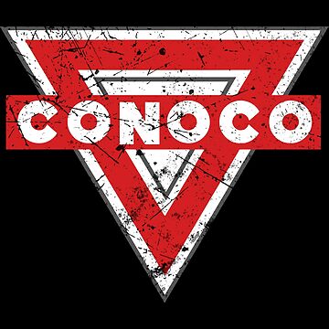 "Conoco Oil Vintage Company" Sticker for Sale by quark | Redbubble