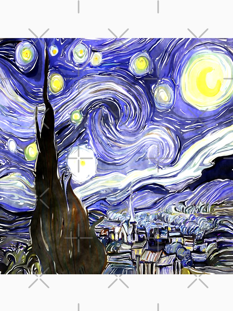 "Starry Night Gifts Vincent Van Gogh" T-shirt for Sale by CreatedProto ...