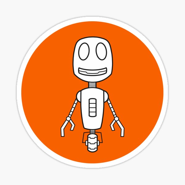 "Little Bot" Sticker for Sale by DinkyDesk | Redbubble