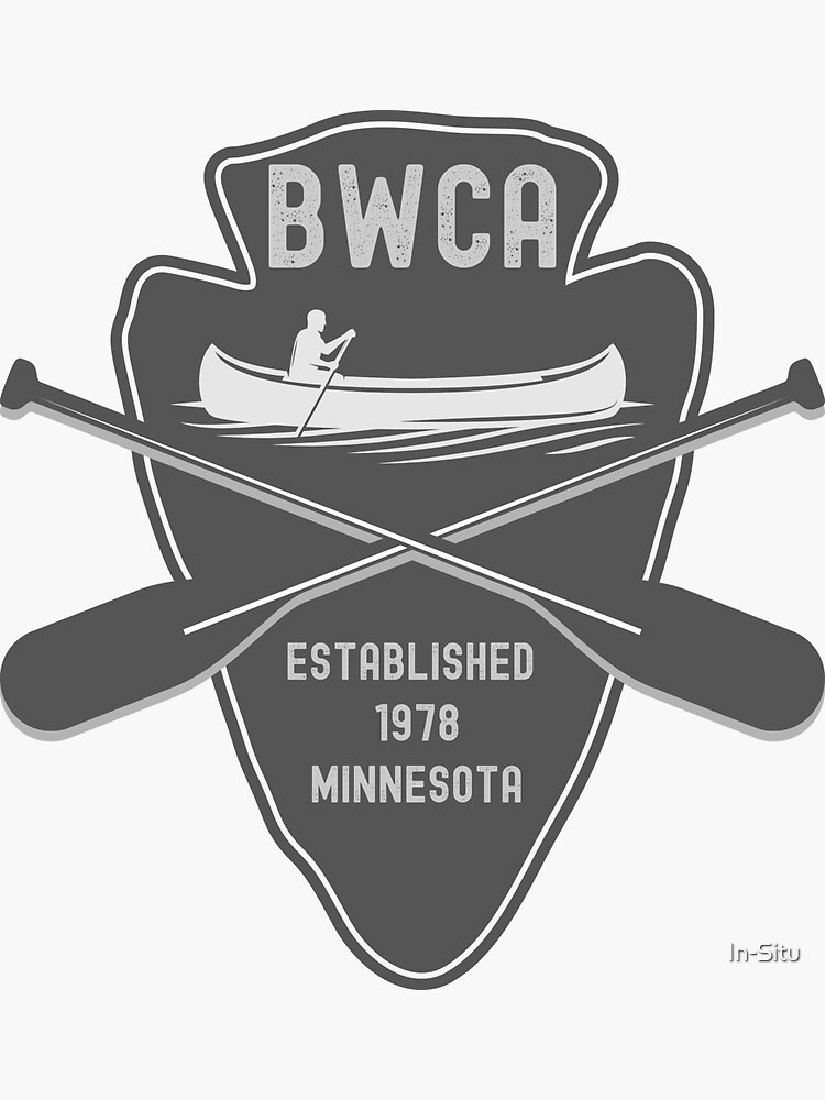 "BWCA Boundary Waters Canoe Area" Sticker for Sale by In-Situ | Redbubble