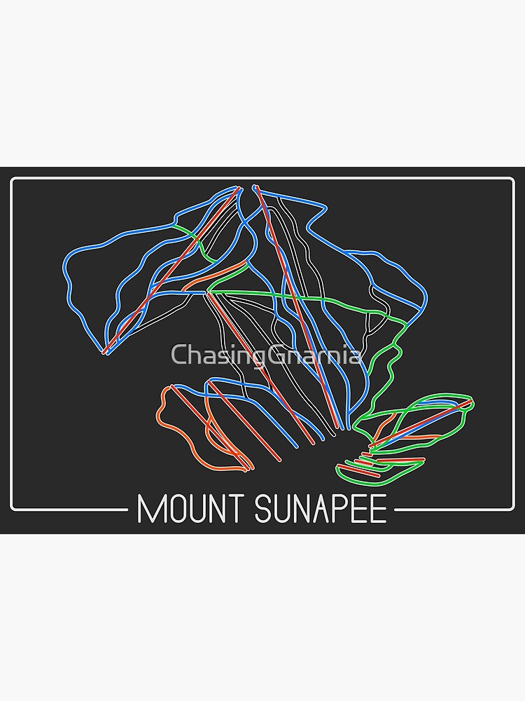 Lámina fotográfica «Mapa de clasificación del sendero Mount Sunapee» de ...