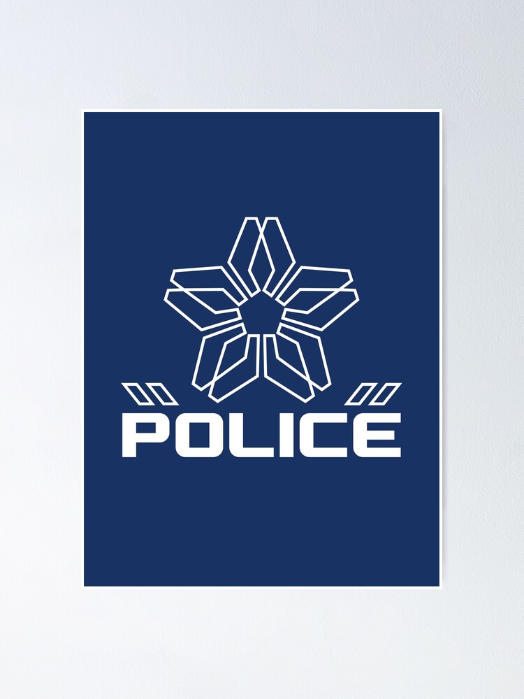 "Astral Chain™ - Police (Full Logo) [White]" Poster by SWISH-Design ...