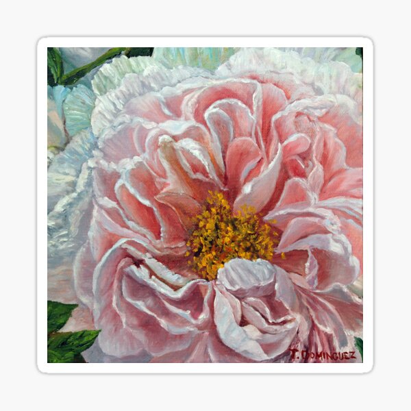 "Pink Peony" Sticker by tmdomingu | Redbubble