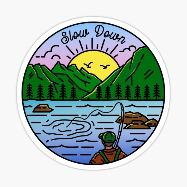 "Slow Down" Sticker by johnnybside | Redbubble