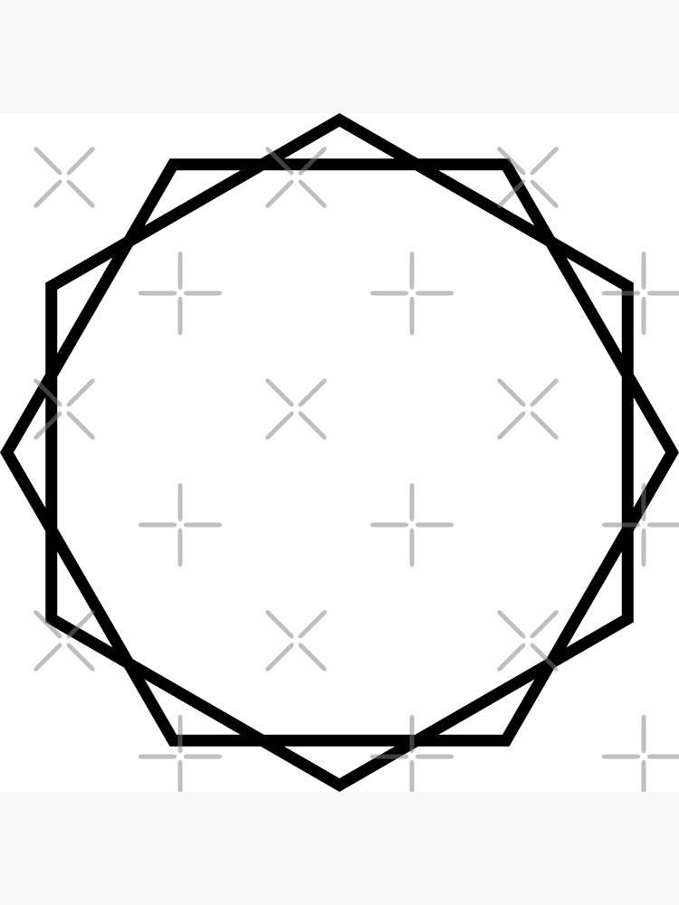"Dodecagram in black" Poster by GilfordStudio | Redbubble