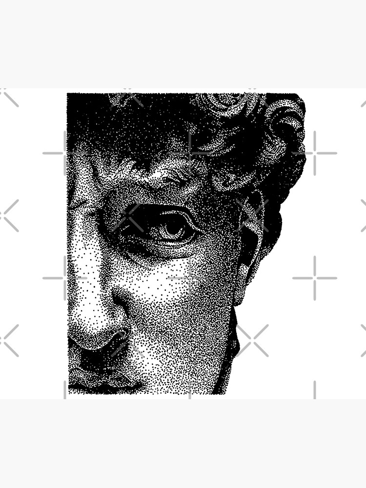 "white Greek Statue Half Face" Art Print by Houd-Ammari77 | Redbubble