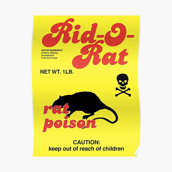 "Rid-O-Rat" Poster by attractivedecoy | Redbubble