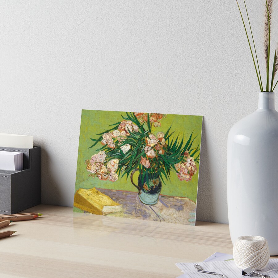 "Oleander - Vincent Van Gogh painting" Art Board Print by Bebichic ...