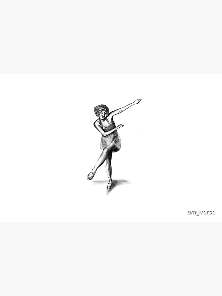 Flapper girl illustration of Bee Jackson - Charleston dancer Bath Mat ...