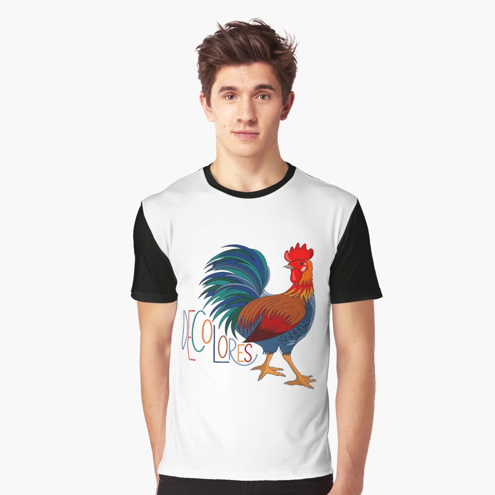 "DeColores Cursillo Rooster" Sticker for Sale by Gsallicat | Redbubble