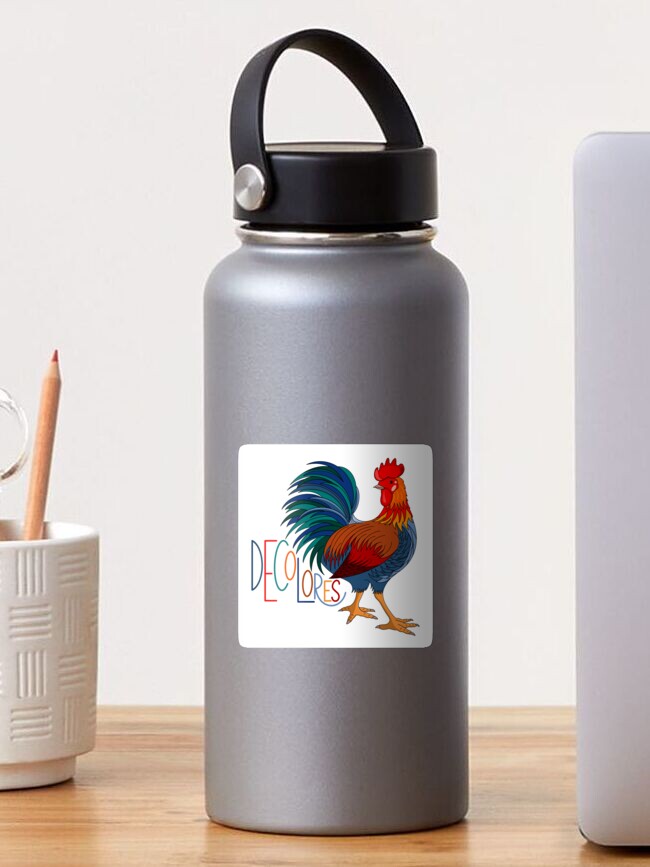 "DeColores Cursillo Rooster" Sticker for Sale by Gsallicat | Redbubble