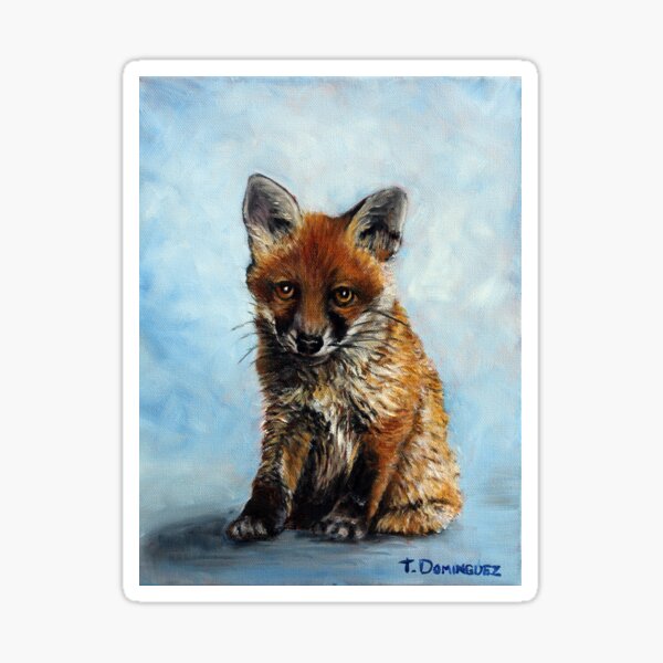 "Fox Kit" Sticker by tmdomingu | Redbubble