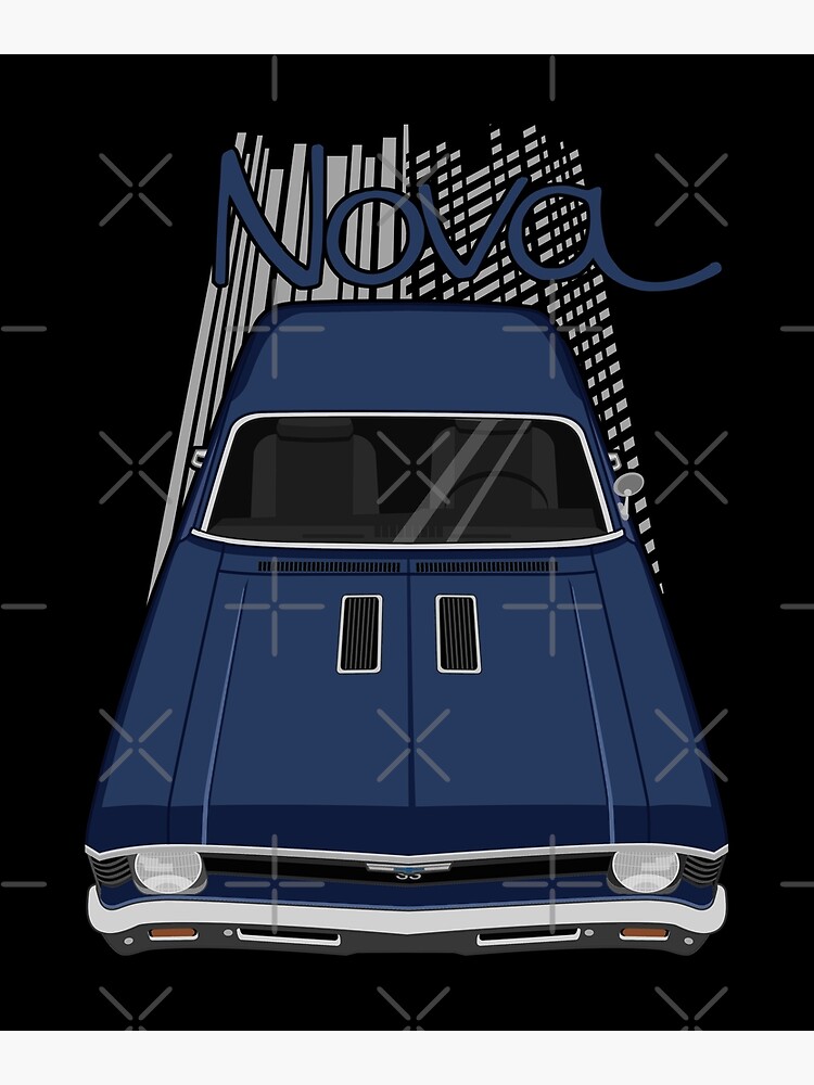 Navy Blue Chevy Nova Ss