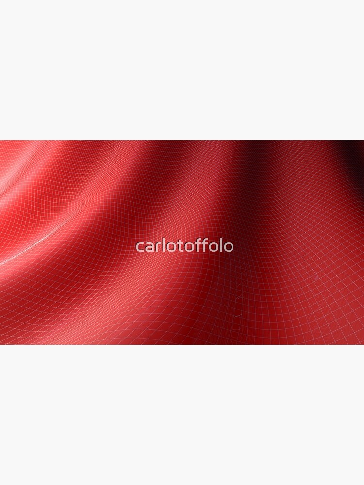 "Red waving surface background - 3d rendering illustration" Poster for ...