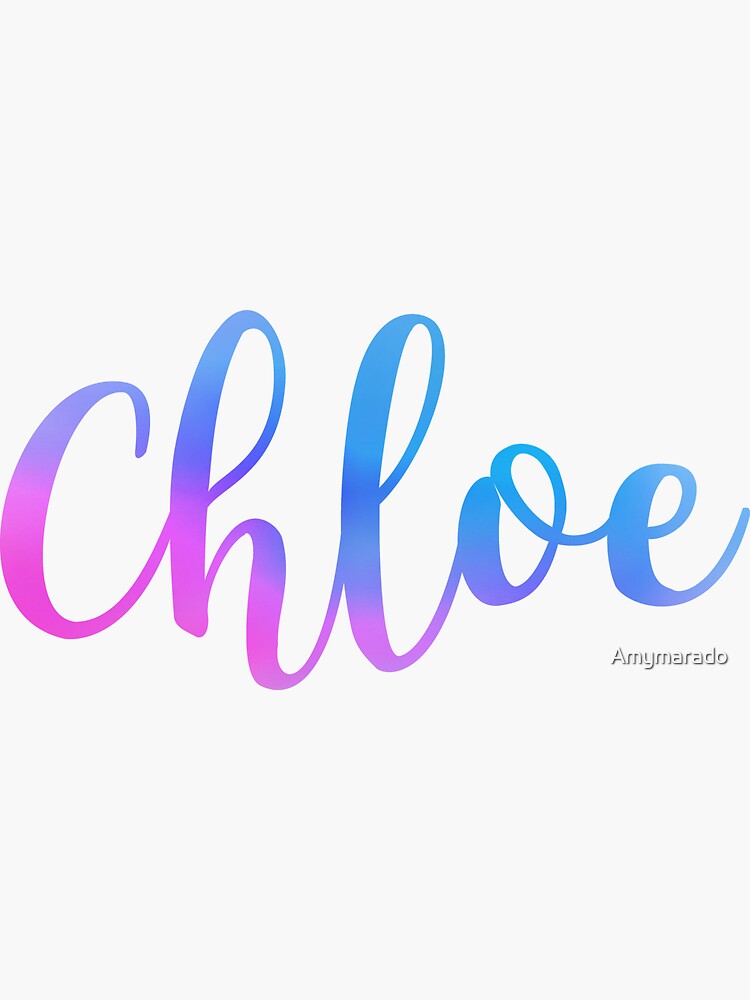 "Chloe" Sticker for Sale by Amymarado | Redbubble