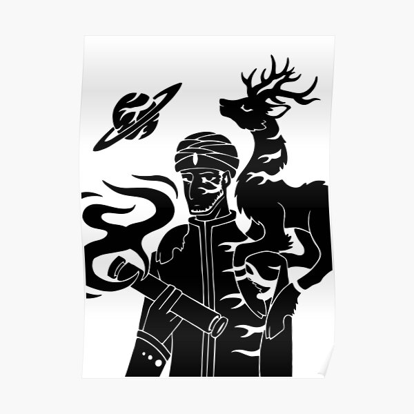 "SCP - Reverse Saturn Deer" Poster by GillyTheGhillie | Redbubble
