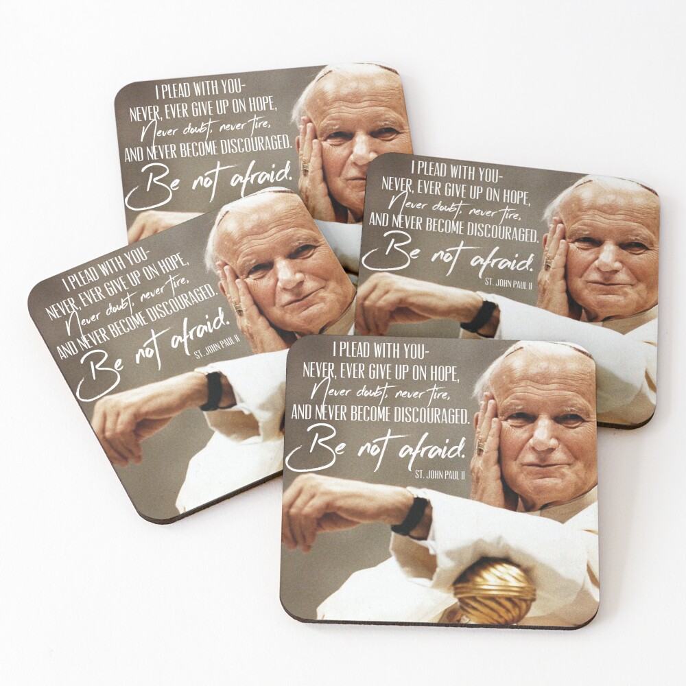 "St. John Paul II - "Be Not Afraid."" Sticker for Sale by 30Pieces ...