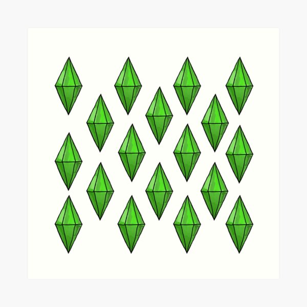 Plumbob Art Prints | Redbubble