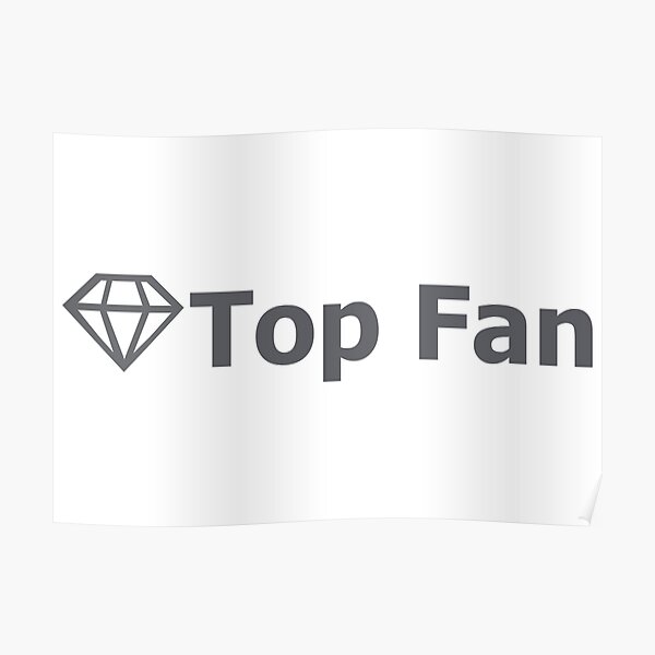 "Facebook's Top Fan Badge" Poster for Sale by artsylab | Redbubble