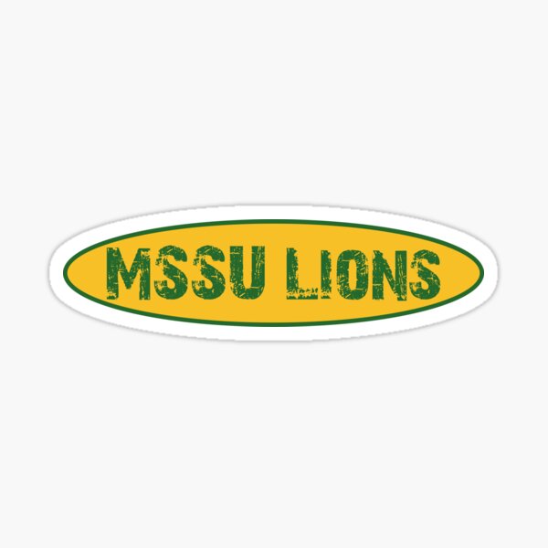 "MSSU Lions, green and gold" Sticker for Sale by Cy1982 | Redbubble