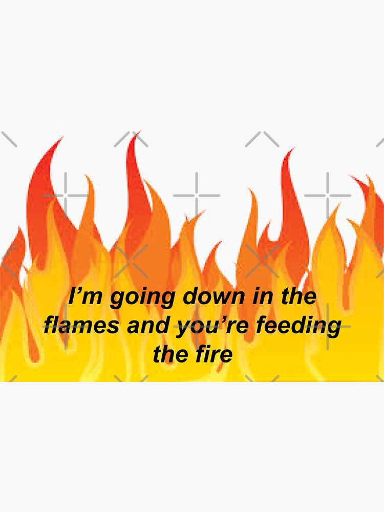 "Flames Ruel Black" Sticker by mhj5503 | Redbubble