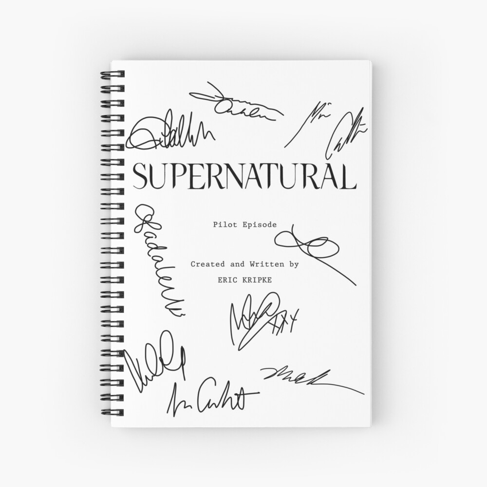 "Supernatural" Spiral Notebook for Sale by CapnMarshmallow | Redbubble