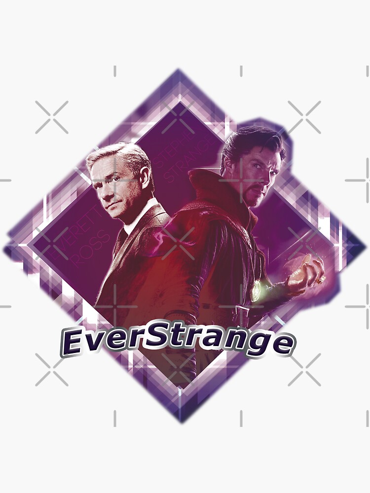 "Everstrange! Everett x Strange" Sticker by fablehavens | Redbubble