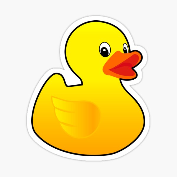 "Classic Rubber Duck Ducky" Sticker for Sale by BigTime | Redbubble