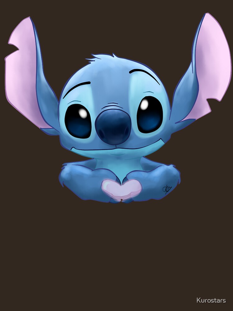 "Stitch Heart" T-shirt for Sale by Kurostars | Redbubble | heart t ...