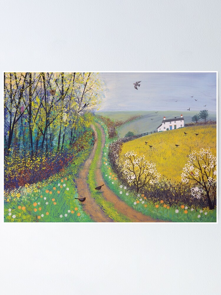 "Spring Lane" Poster for Sale by Jogrundyart | Redbubble
