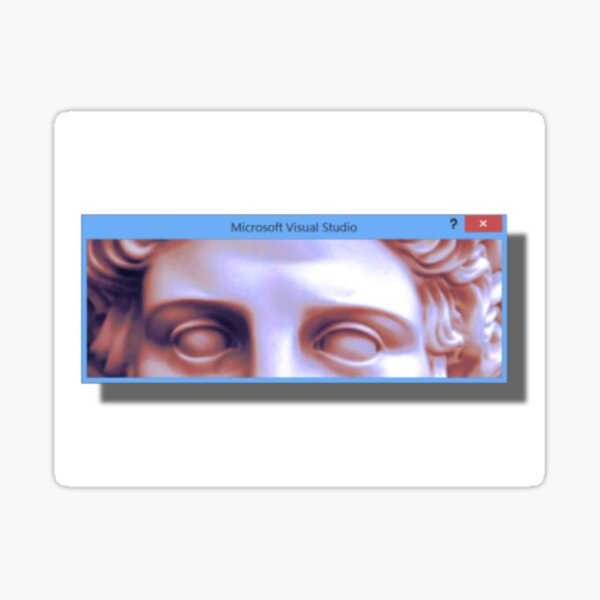 "microsoft visual studio" Sticker by daesangsuga | Redbubble