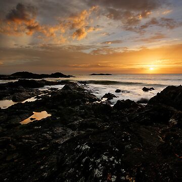 "A Fine Sunrise on Sawtell" Art Print for Sale by Robert Mullner ...